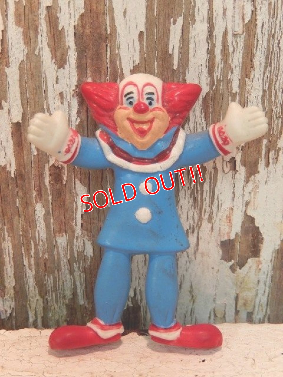 ct-140128-08 Bozo the Crown / 80's mini Bendable figure - Jack's Mart